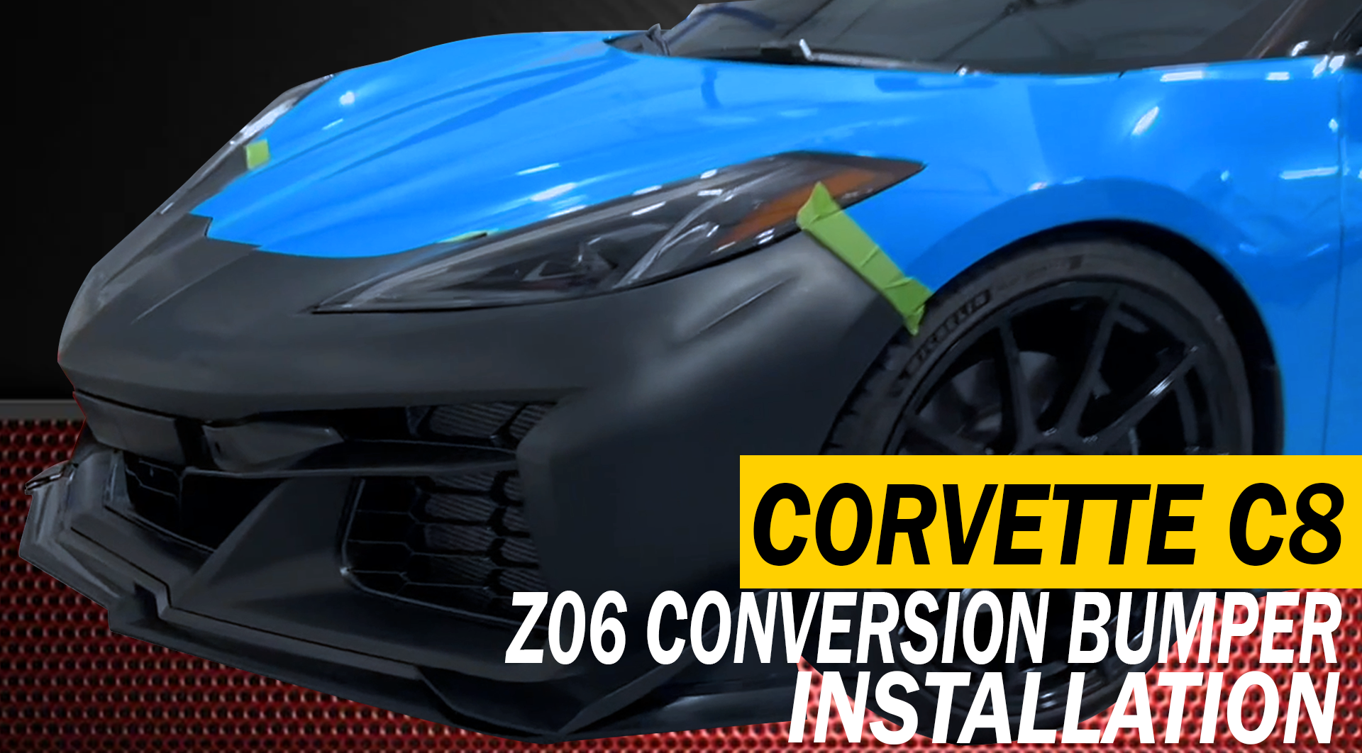 Corvette C8 with the Z06 Conversion Full Bumper Kit | Extreme Online S
