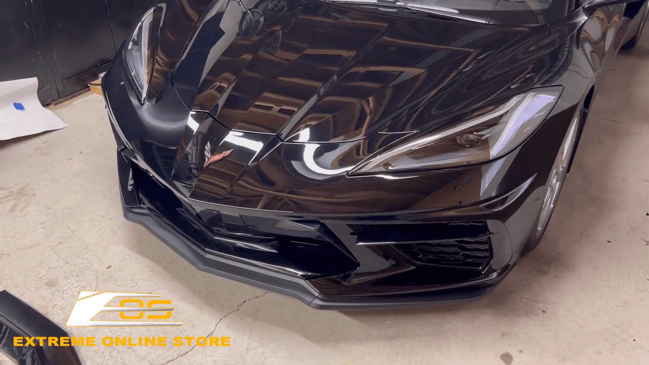 Extreme Online Store | C8 Corvette ZR1 Front Splitter installed by @La