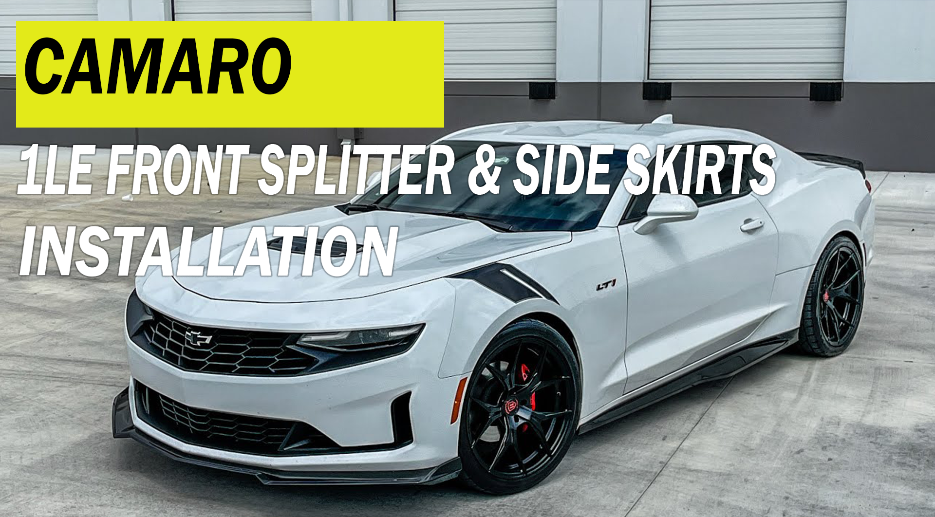 Extreme Online Store | 6th Gen Camaro 1LE Front Splitter & Side Skirts