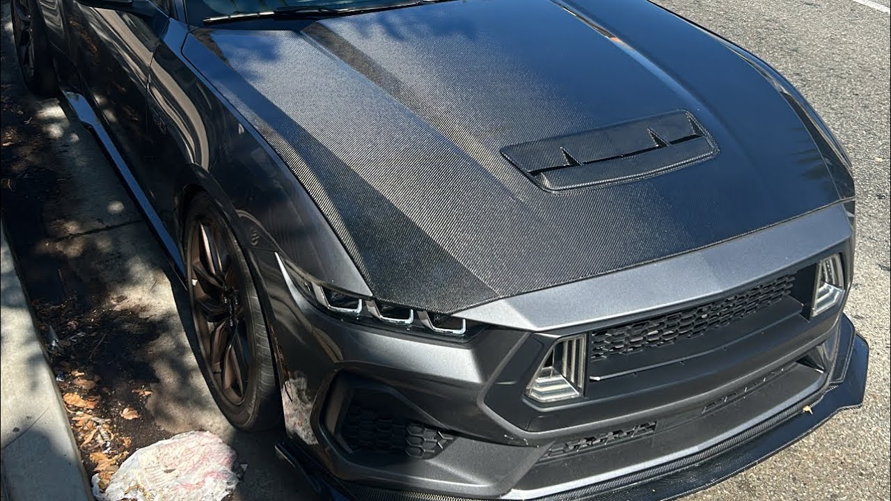 2024-Up Ford Mustang Hood Vent Insert Cover Installation ft. @locos.ga