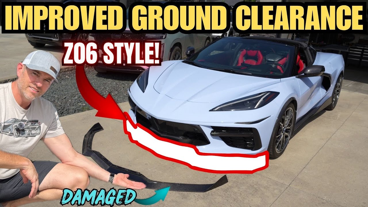 C8 Stingray Z06 Style Front Splitter Installation by @Donslife ...