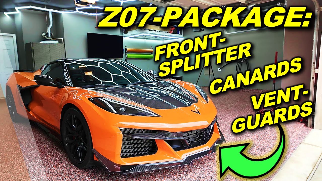 2020+ Corvette C8 Side Canards & Splitter Installation @NuHorizonC8 ...