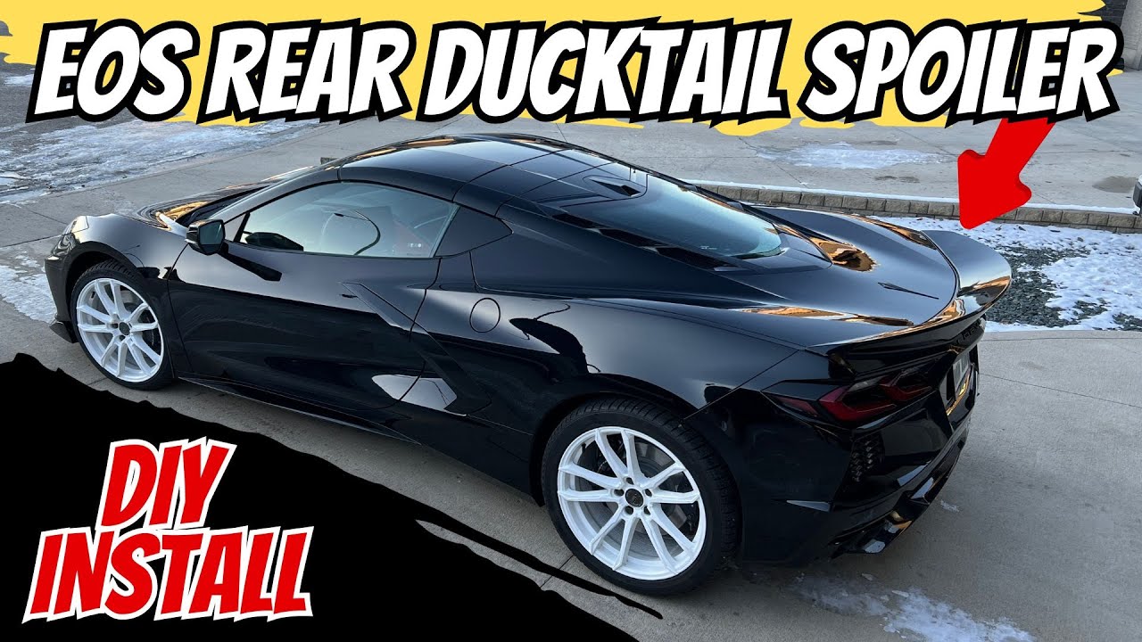 Corvette C8 EOS Rear Ducktail Spoiler Installation Extreme Online Stor