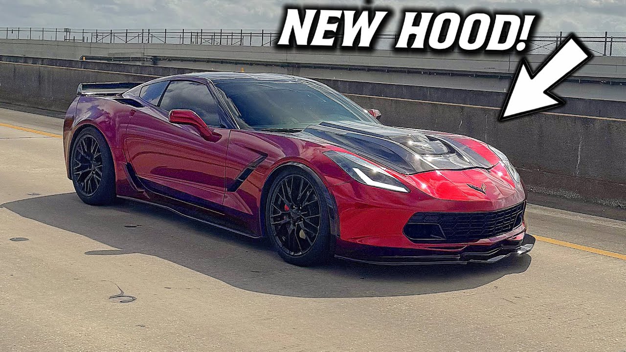 2014-19 Corvette C7 Cowl Vented Hood Installation @Johnathanharder
