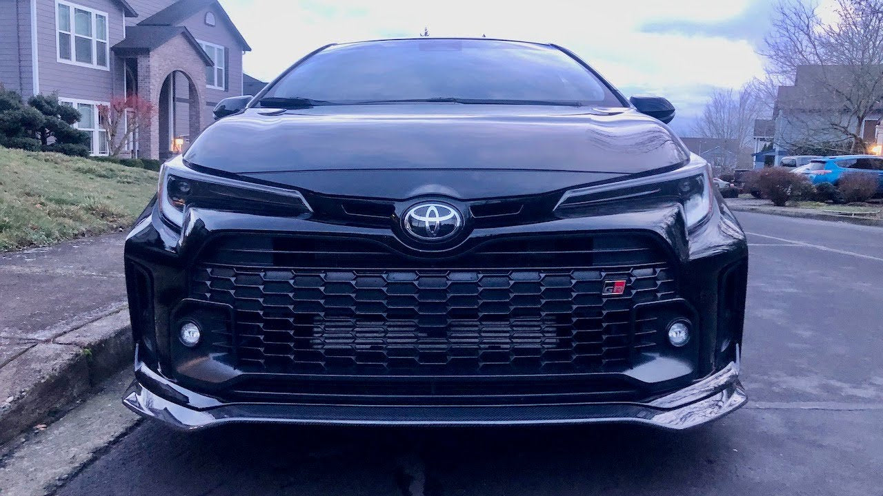 Toyota GR Corolla Carbon Fiber Front Lip Splitter Installation EOS ft ...