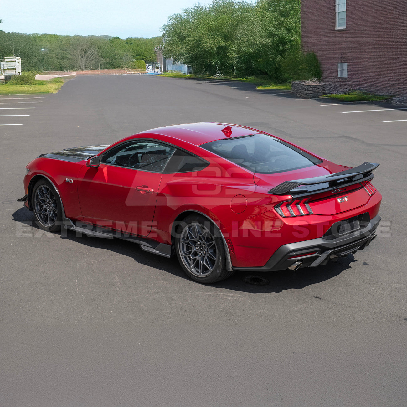 2024+ Ford Mustang DRY CARBON FIBER Fender Flares & Mud Flap