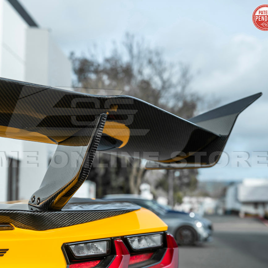 ZR1 Package Corvette C8 Z06 / E-Ray DRY CARBON FIBER Rear Spoiler ...