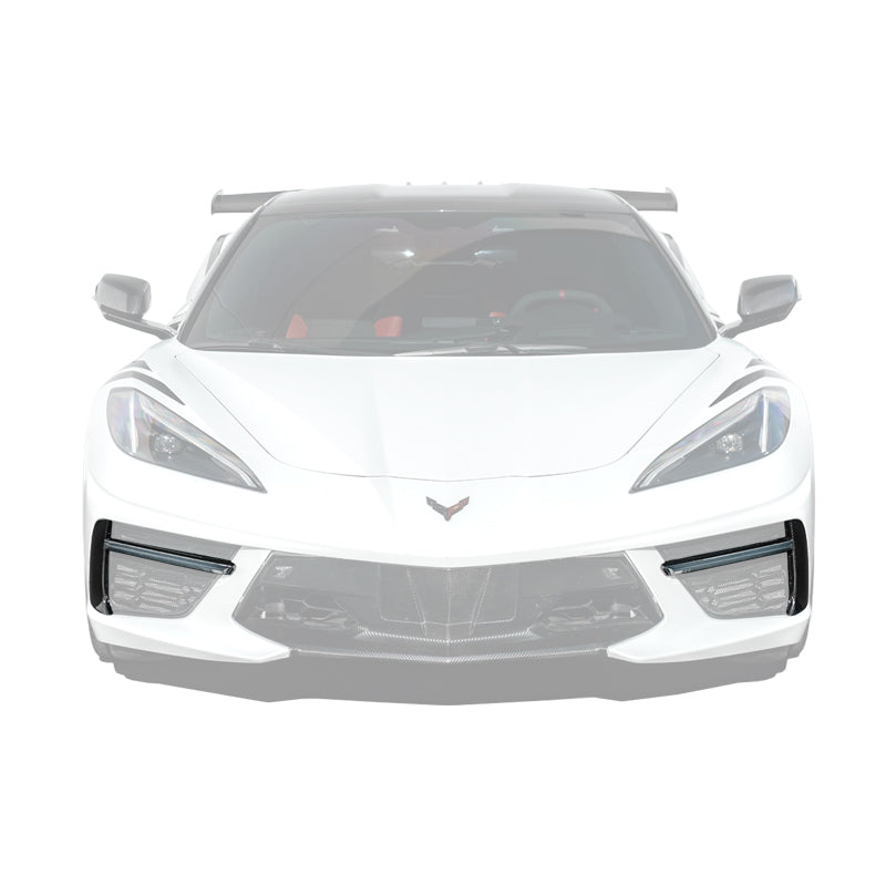 2020-Up Corvette C8 DRY CARBON FIBER Sequential LED DRL Light Bar Beze ...