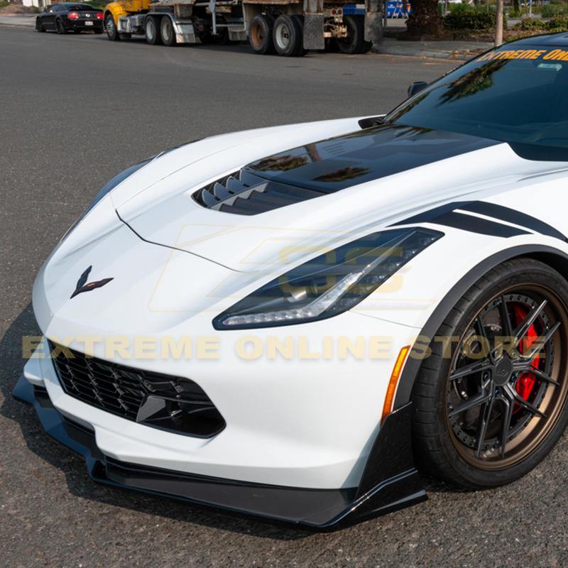 Corvette C7 Stage 3 Zr1 Extended Front Splitter Lip Spoiler – Extreme ...